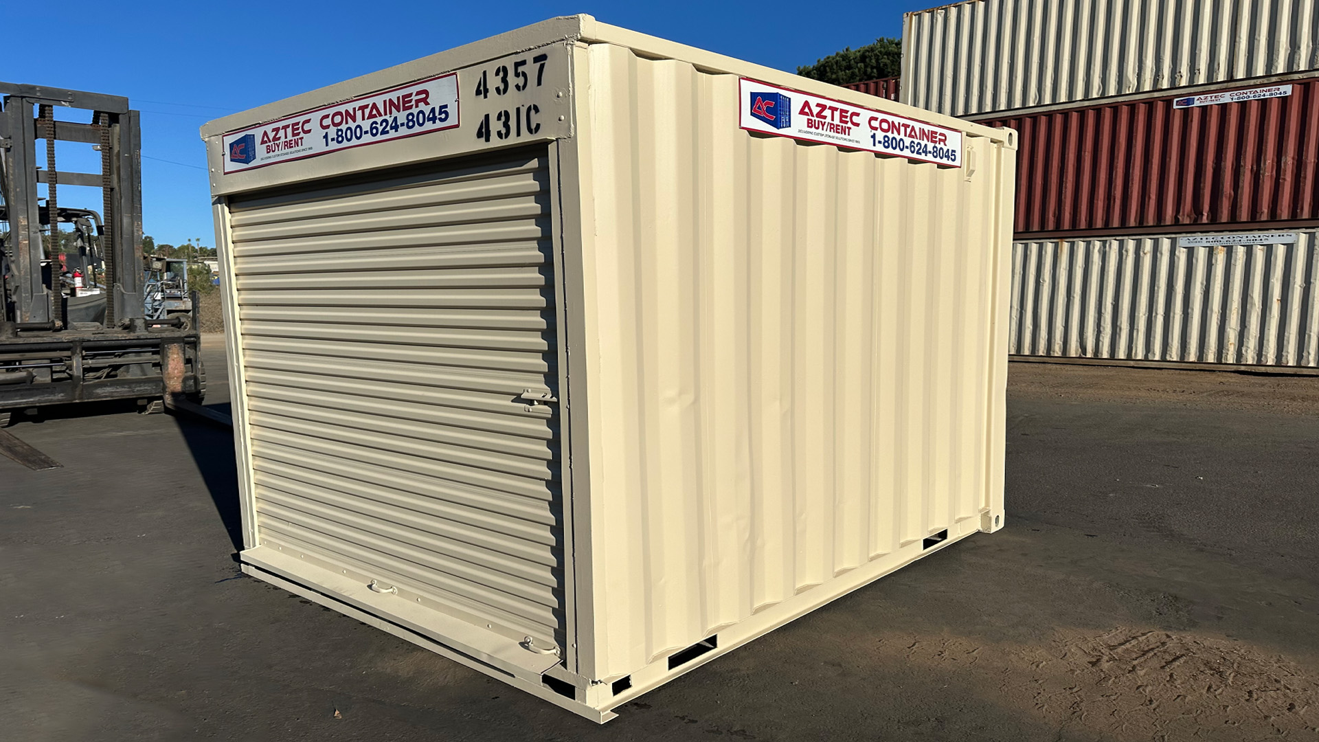 10 Foot Cargo Door Shipping Containers | Compact & Durable Storage ...