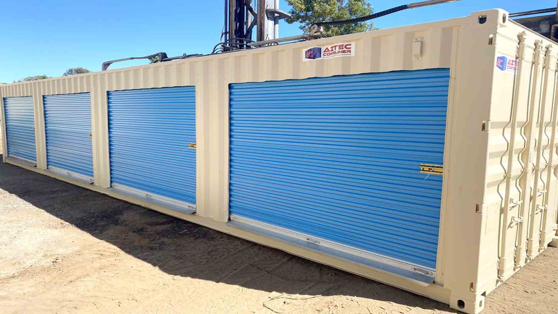 40 Foot Conex Box with 4 Roll-Up Doors | Storage Containers for Sale